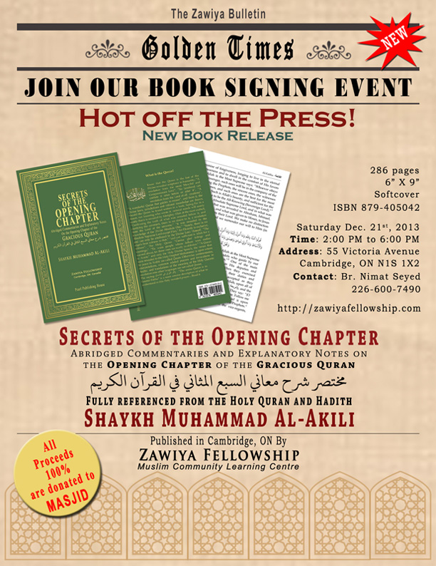 Zawiya Bulletin - Zawiya Fellowship